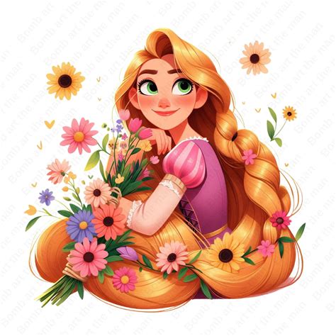 Tangled Clipart Tangled Png Rapunzel Png Rapunzel Clipart Princess Rapunzel Png Etsy
