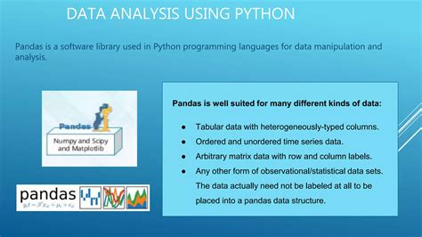 data analysis packages pptx programming languages computing