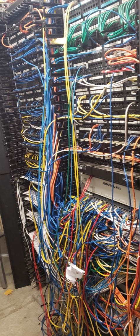 Cabling Before And After Photos The Navicon Group Transforming
