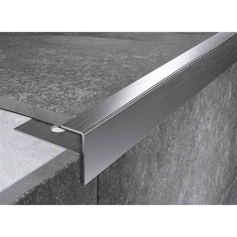 F образный профиль для плитки10 мм из нержавеющей стали Aisi 304 САТИН 270 см продажа цена в