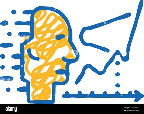 Artificial Intelligence Analytics Icon Doodle Illustration Stock Vector