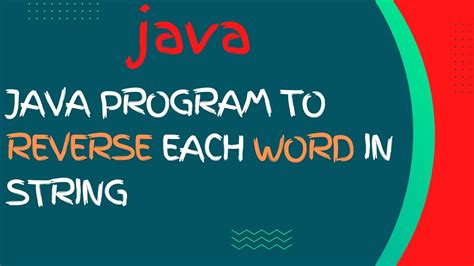 Java Program To Reverse Each Word In String Java Interview Question Realnamehidden Youtube