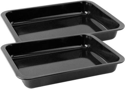 Set Van 2 Xxl Rechthoekige Schalen 40 X 29 Cm Van Geëmailleerd Staal Zenker Special Bol