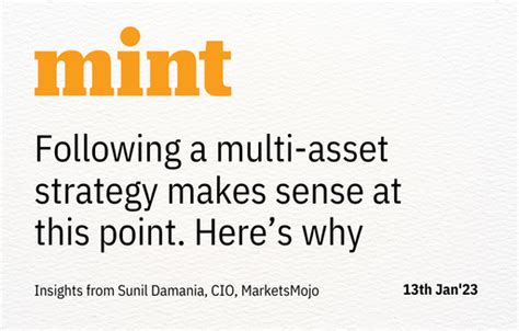 Following A Multi Asset Strategy Makes Sense At This Point Here S Why