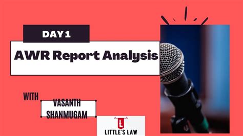 How To Analyze Database Using Awr Report Day 1 Littleslaw