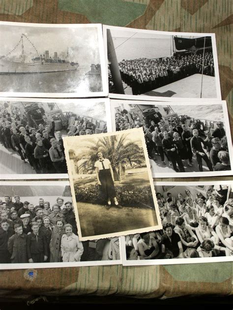 7 Postkartenfotos Kdf Schiff Der Deutsche Hj Bdm Gruppe 6085