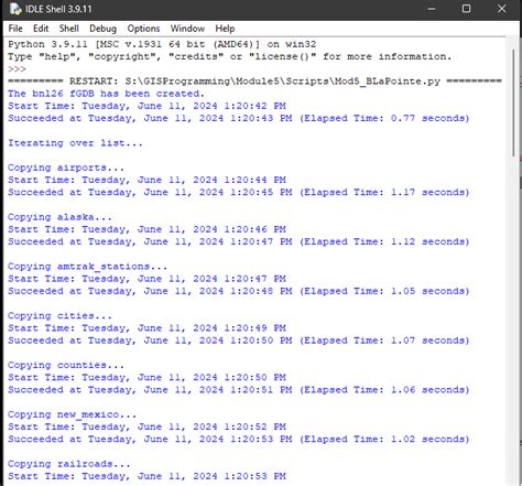 Brittany Lapointe Gis Blog Module 5 Exploring And Manipulating Data Gisprogramming
