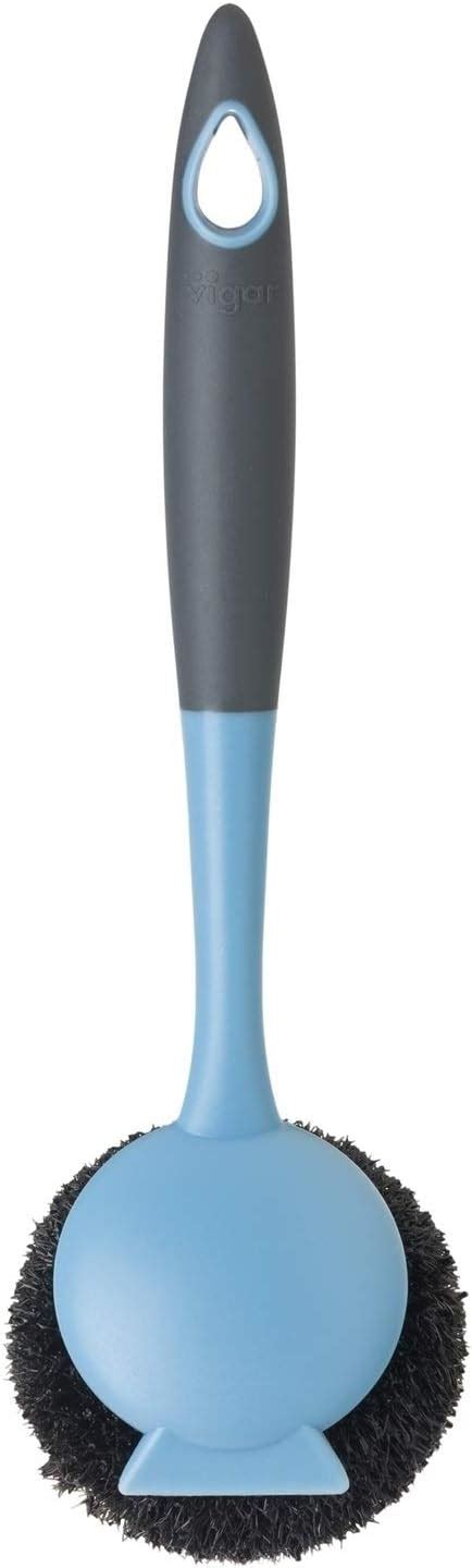 Vigar Washing Brushes Scouring Sponge Dimensiones 8 X 4 X 28 Cm Blue Bigamart