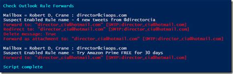 Powershell Script To Check Outlook Mail Rules Ciaops