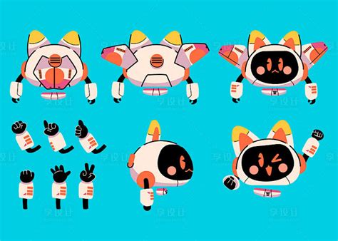 企业机器人ip设计 源文件 企业机器人ip设计 源文件