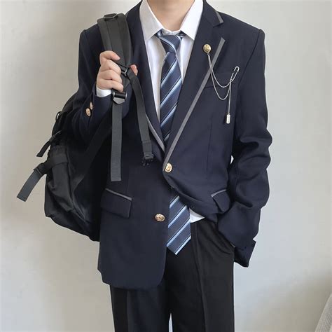 上野 原创日系西装学院风校园dk西服外套制服班服校供感休闲百搭