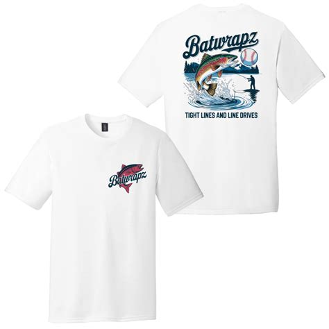 Batwrapz Baseball Tight Lines And Line Drives Youth T Shirt White