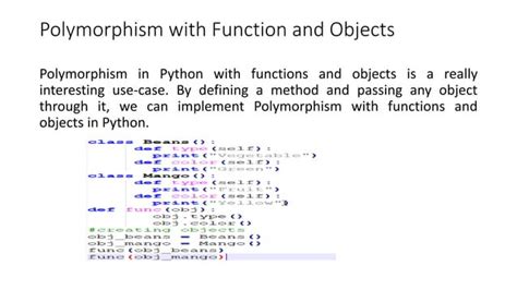 Python Polymorphism Pptx