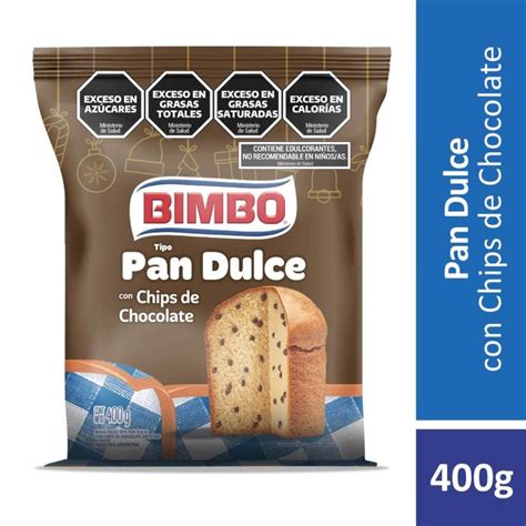 Pan Dulce Con Chips X 400 Grs Bimbo Jumbo