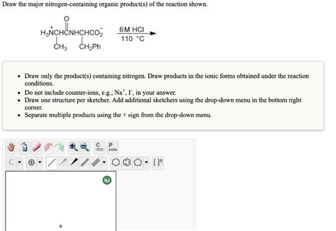 Solved Draw the major nitrogen-containing organic product(s) | Chegg.com