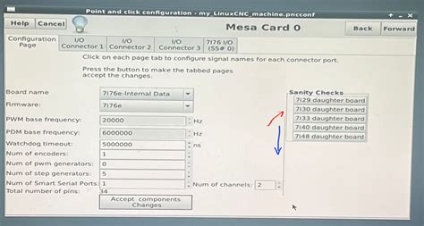 Cant Configure Board Ip In Pncconf LinuxCNC