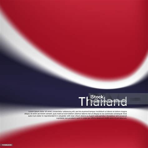 태국 국기 배경 타이 깃발 비즈니스 소책자의 색상에 흐린 패턴 국가 배너 태국의 포스터 국가 애국 덮개 전단지 벡터 템플릿 디자인 0명에 대한 스톡 벡터 아트 및 기타