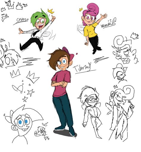 Timmy And Wanda And Cosmo By Sakruafairytail On Deviantart