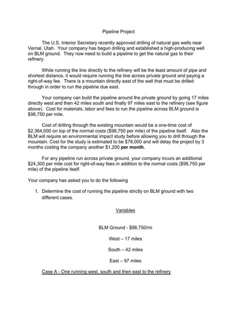 Pipeline Project Pdf Pipeline Transport Calculus