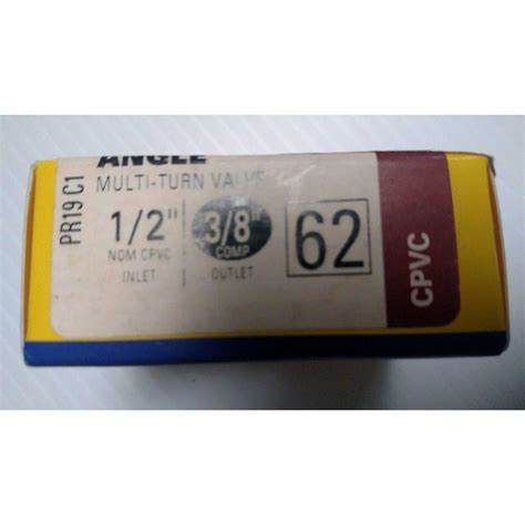 Brasscraft 1 2 In Cpvc Inlet X 3 8 In Compression Outlet Multi Turn