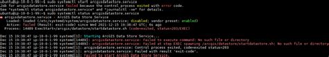 Unable To Start Portal For ArcGIS ArcGIS Server Or ArcGIS Data Store Using Systemd In Ar