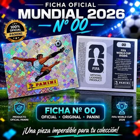 Fichas Panini 2026 Mercadolibre 📦