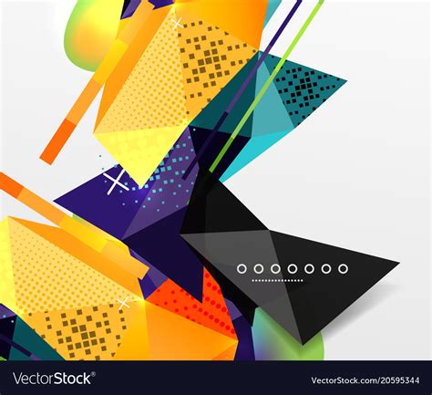Abstract Geometric Background Polygonal Triangle Vector Image