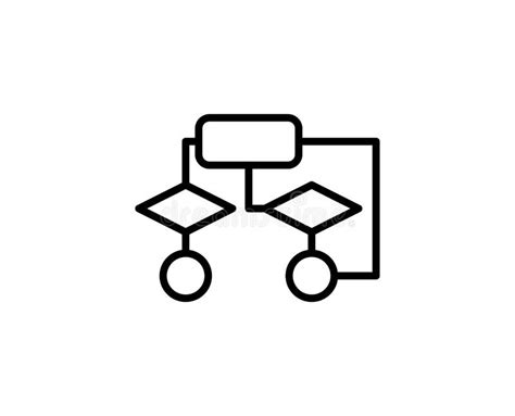Algorithm Line Icon Stock Illustration Illustration Of Vector 185114177