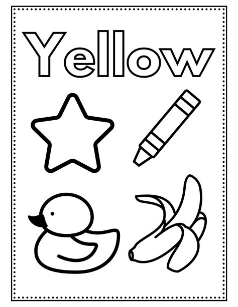 Coloring Pages For Learning Colors