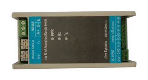 Ulive Systems Four Channel Analog Input MA To RS Modbus Transmitter Model Name Number
