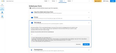 Lightbox Adding Web Form To Popup FormBuilder Help