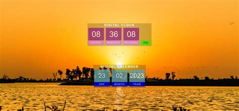 Github Maazalimradigital Clock And Calender Digital Clock Using