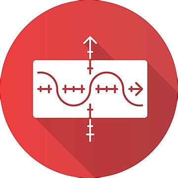 Flat Design Function Graph With Sinusoid And Duplicate Vector Design Sine Math PNG And Vector
