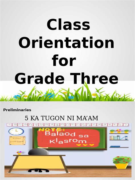 Class Orientation Pdf