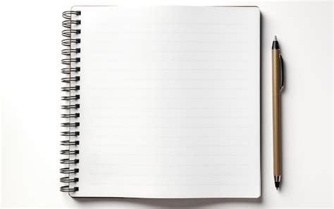 Premium Photo Revealed Pages Notebook Open Exploration On A White Or Clear Surface Png