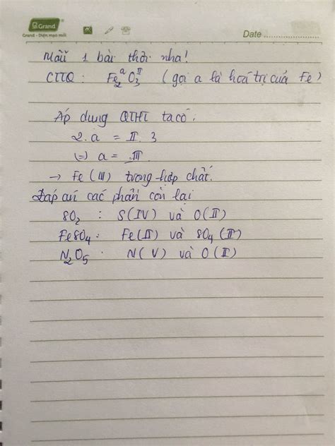 Tính Hóa Trị Của Fe Trong Hợp Chất Fe2o3 Hướng Dẫn Chi Tiết Và Ví Dụ Minh Họa