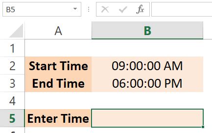 Restrict Cell To Accept Only Time Using Data Validation