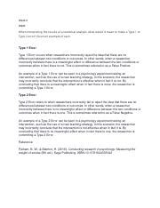 Understanding Type And Type Errors In Statistical Analysis Course Hero