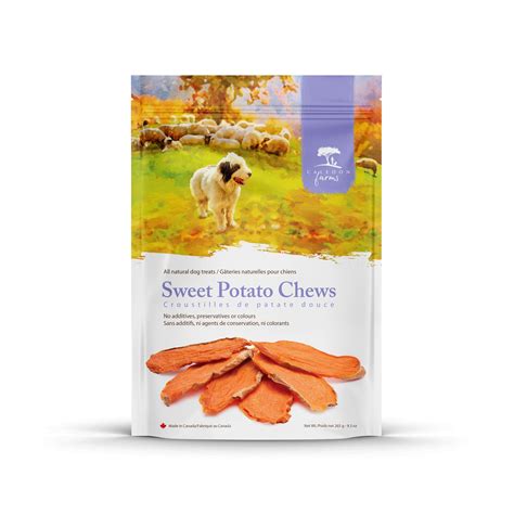 Caledon Farms Sweet Potato Chews All Natural Dog Treats 265 G