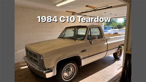 1984 C10 Front End Teardown And Engine Removal Youtube
