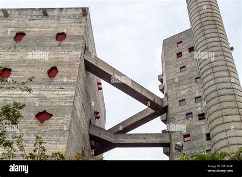 Sesc Pompeia Building In San Paolo Brazil August 2022 Modernist