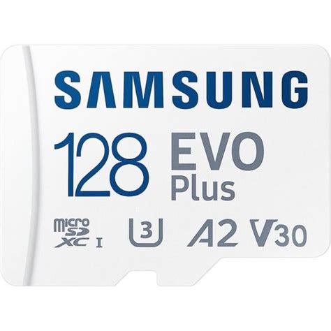 Carte Mémoire Microsd Plus 128 Go Sdxc U3 Classe 10 A2 130 Mo S Avec