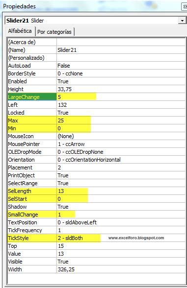 vba el control slider o deslizador microsoft slider control version