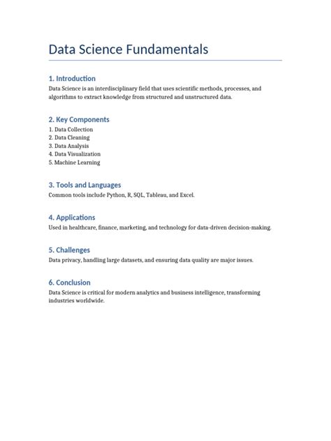 data science fundamentals pdf