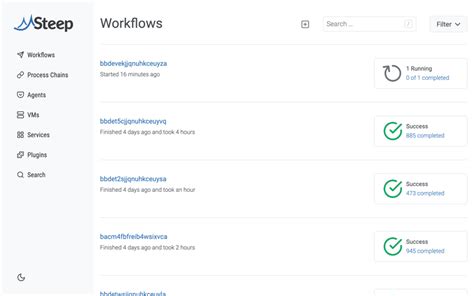 Web Based User Interface Steep