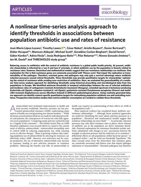 A Nonlinear Time Series Analysis Approach To Identify Thresholds In Associations Between