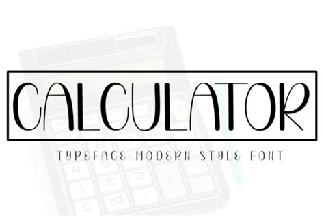 Calculator Display Font Download Free Font