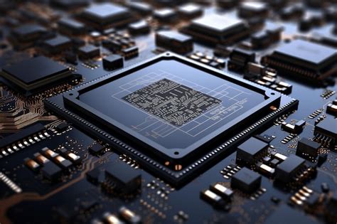 Premium Photo Microchip Embedded Systems Concept