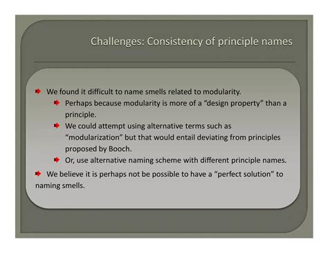 Principle Based Classification Of Design Smells Ppt
