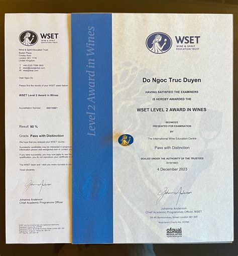 I Am Thrilled To Announce That I Have Successfully Achieved The Wset